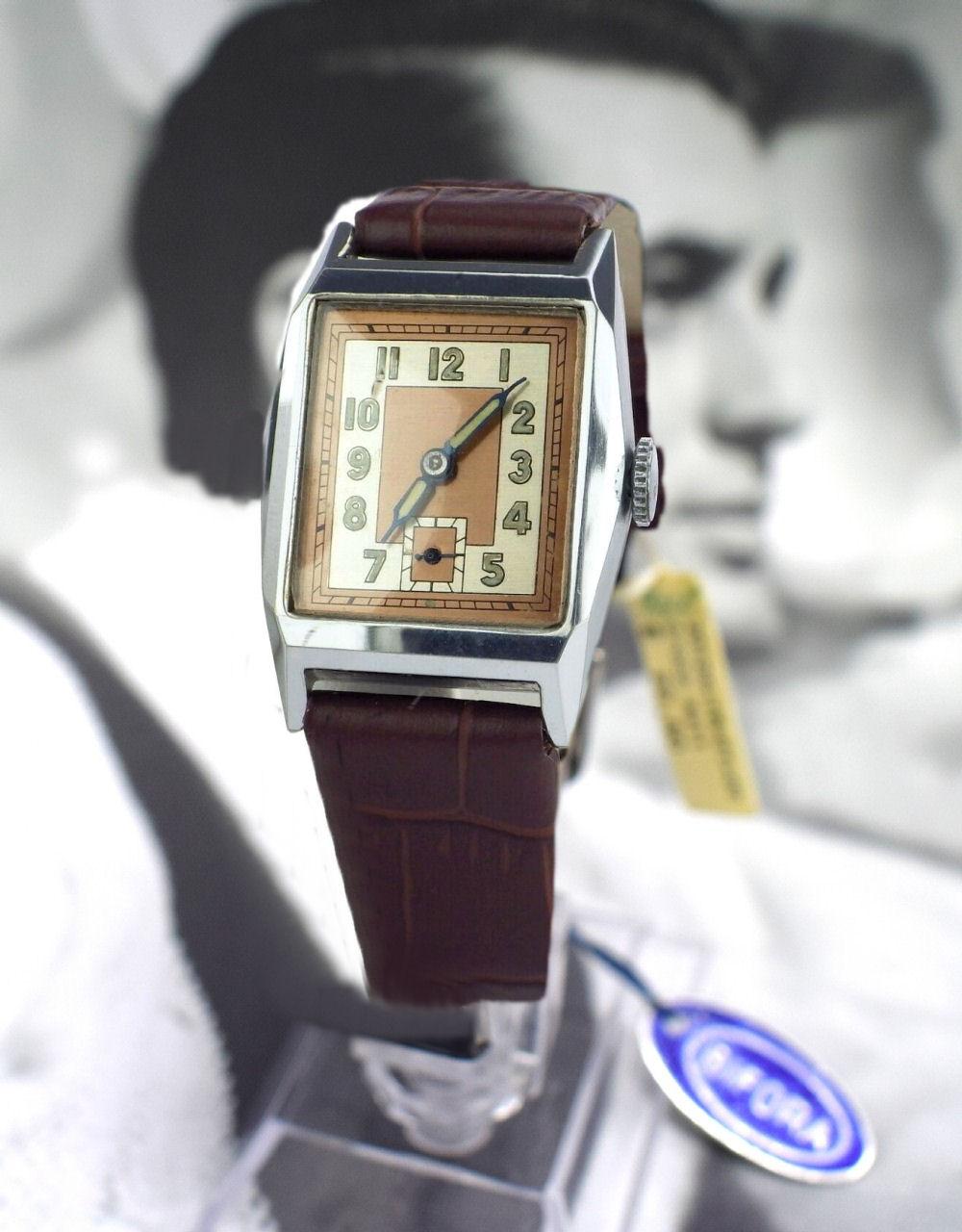 Superb 1930s Art Deco Gents Wristwatch, Newly Serviced at 1stDibs ...