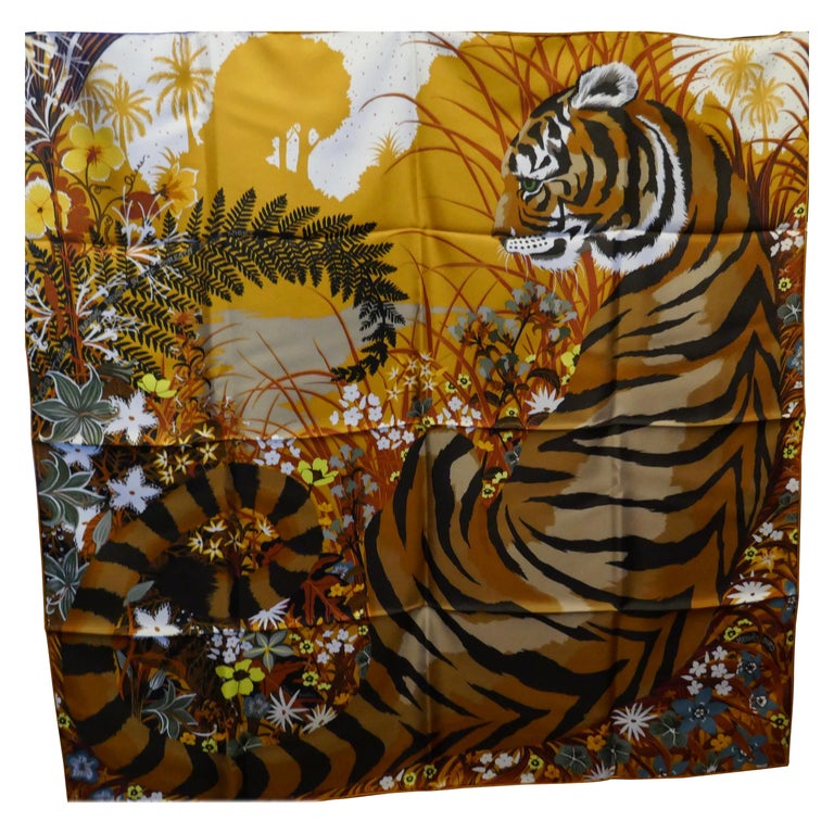 Superb 2015 Hermes Silk Scarf “ Tyger Tyger ” by Alice Shirley at ...