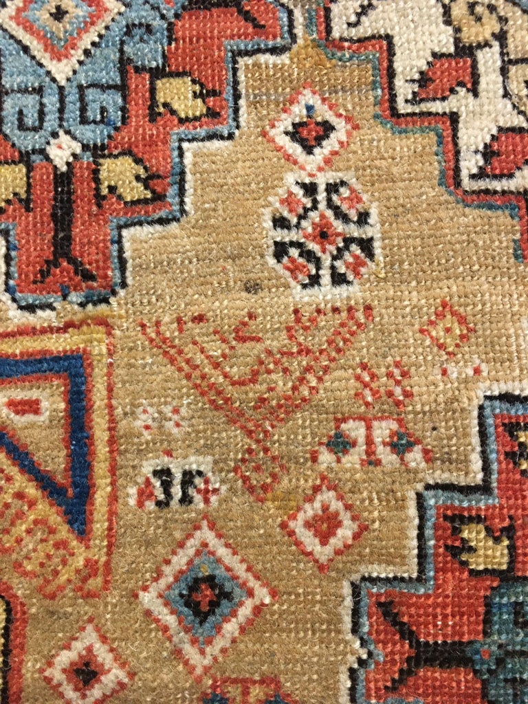 Superb Antique Caucasian Kuba Prayer Rug Dated 1845 For Sale at 1stDibs