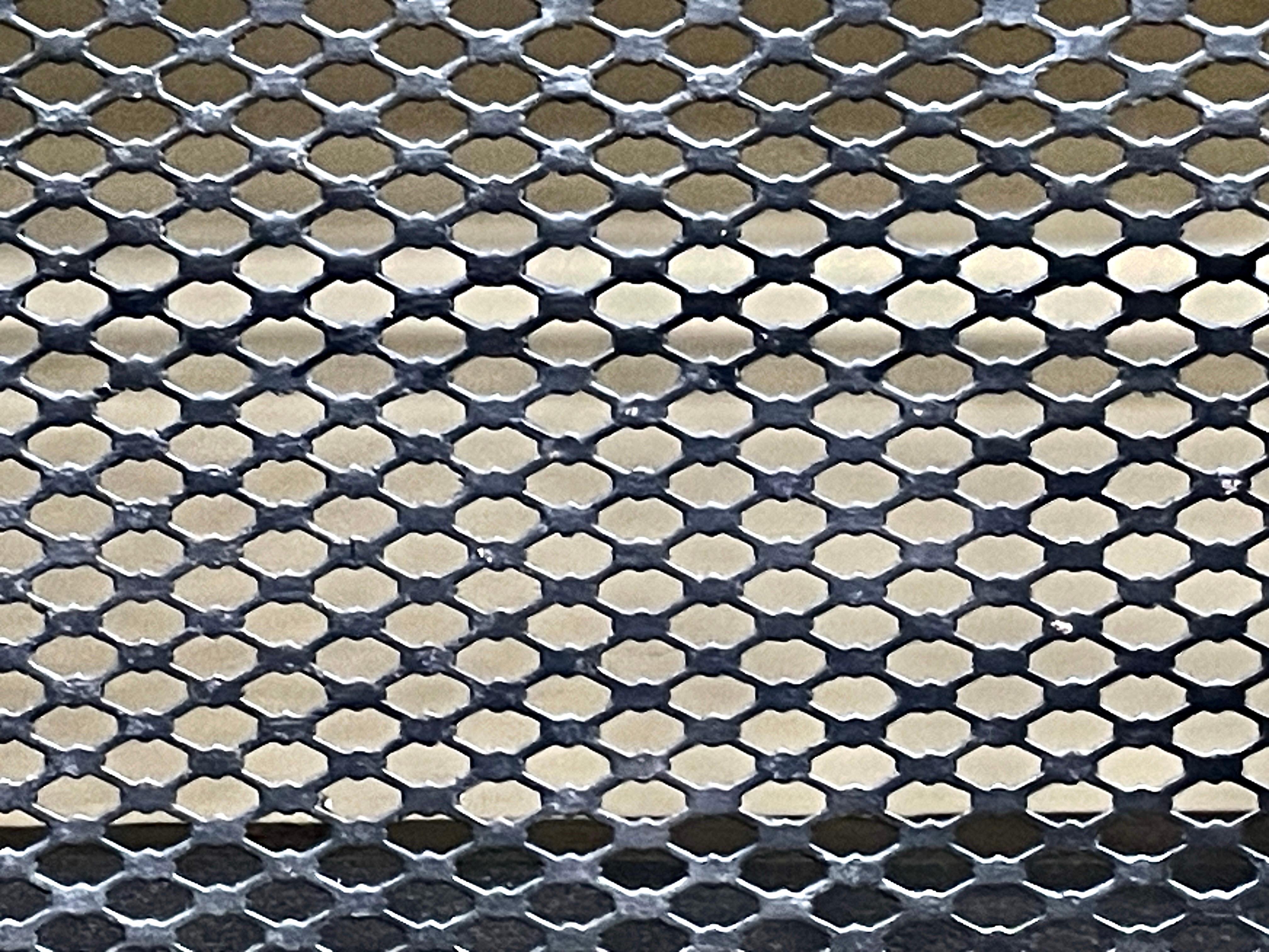 Superb Antique English Geo. III Brass and Steel Fireplace Fender on ...