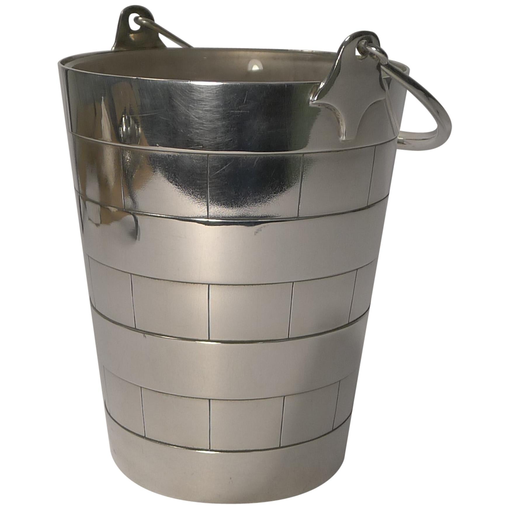 Superb Antique English Ice Bucket or Pail by Atkin Brothers, circa 1910 ...