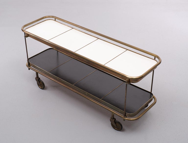Superb Brass Trolly France 1950s For Sale at 1stDibs