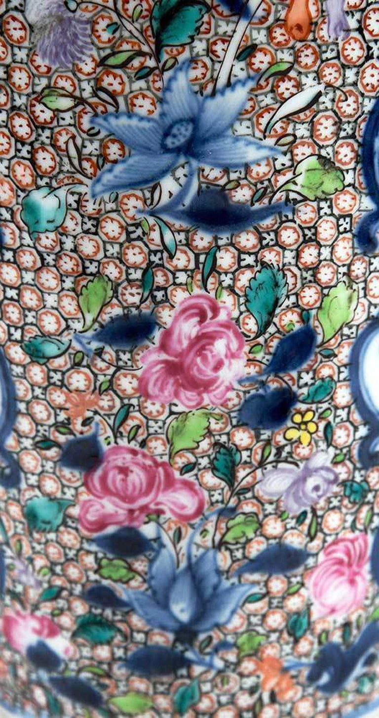 Superb Chinese Export Porcelain Mandarin Vases and Covers, circa 1780 ...