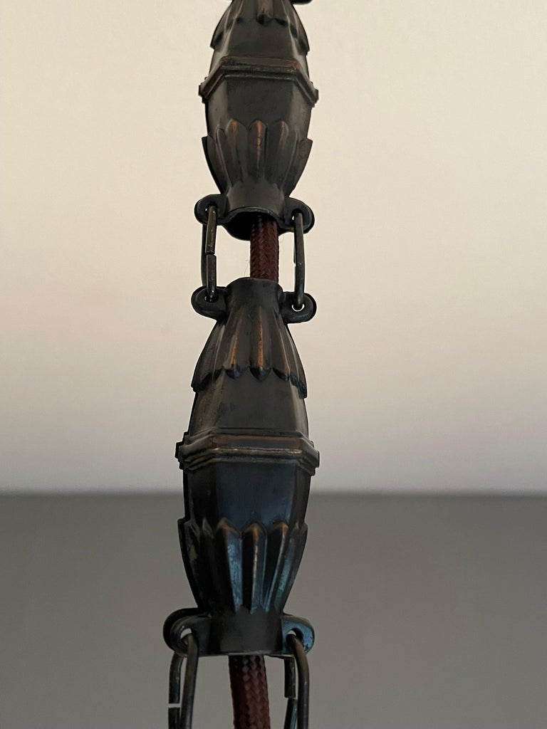 Superb Condition Industrial Arts and Crafts Pendant Light Peter Behrens ...