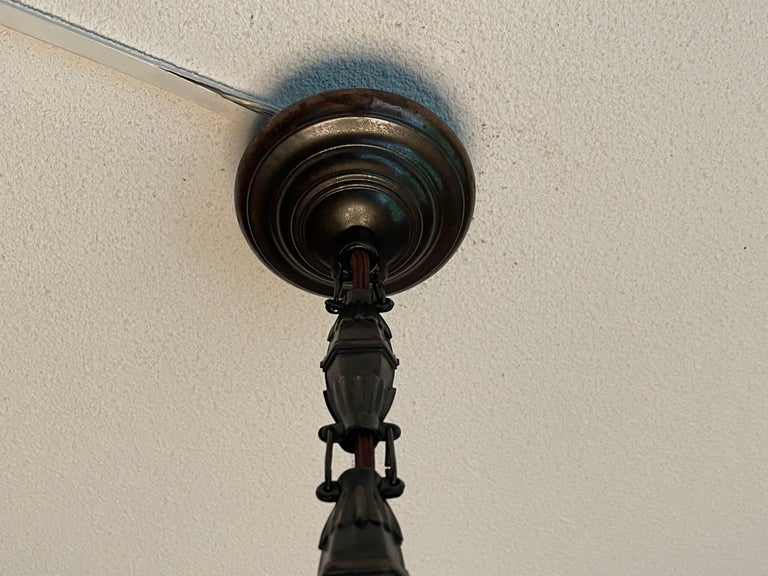 Superb Condition Industrial Arts and Crafts Pendant Light Peter Behrens ...