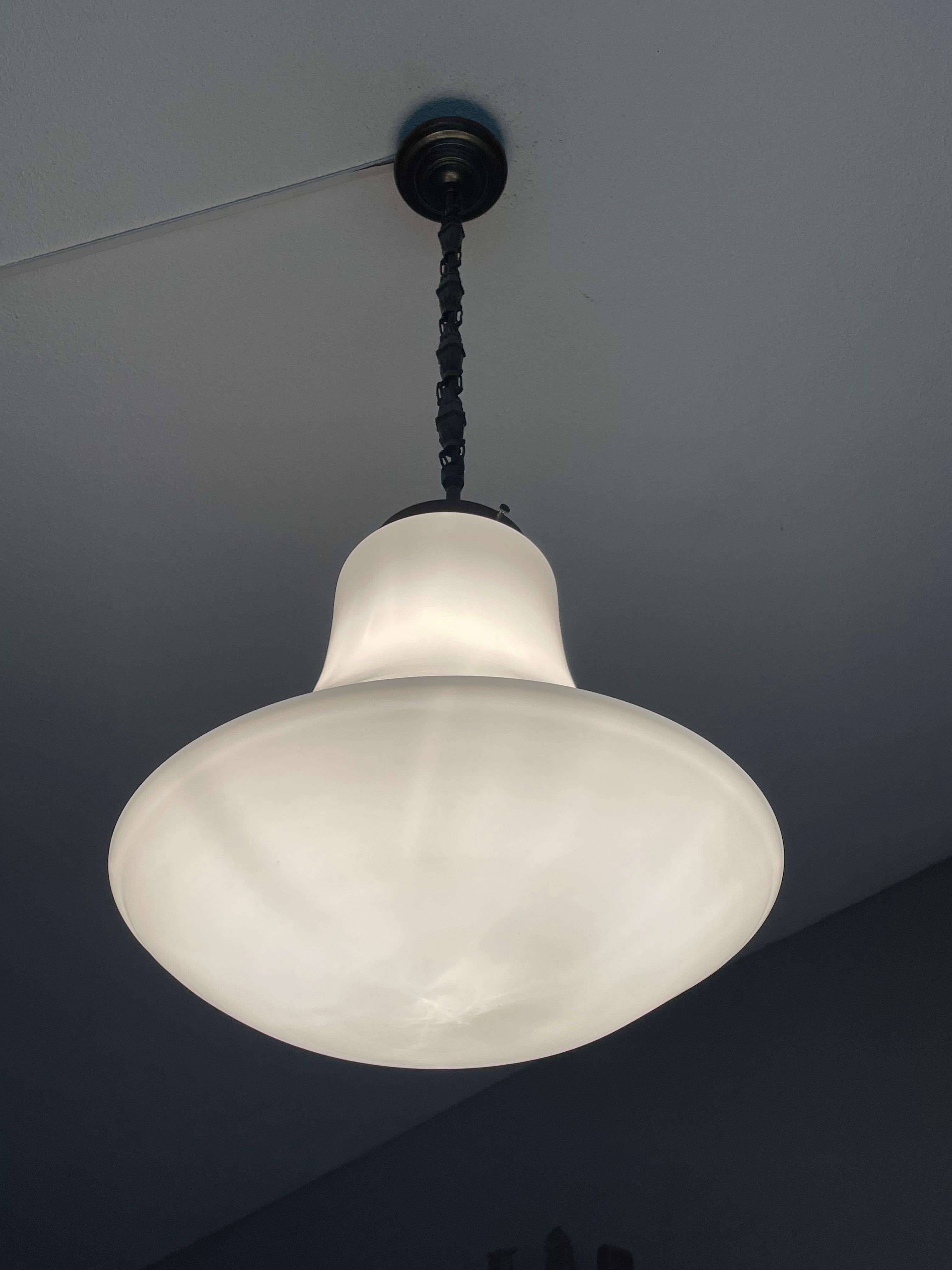 Superb Condition Industrial Arts and Crafts Pendant Light Peter Behrens ...