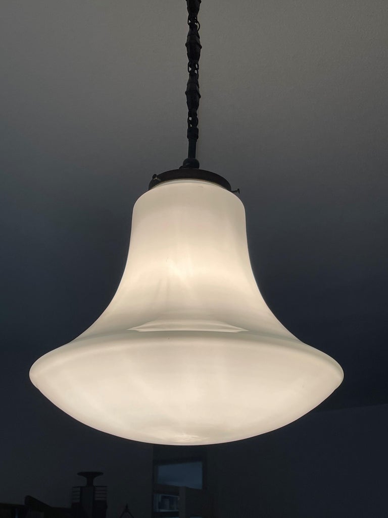 Superb Condition Industrial Arts and Crafts Pendant Light Peter Behrens ...