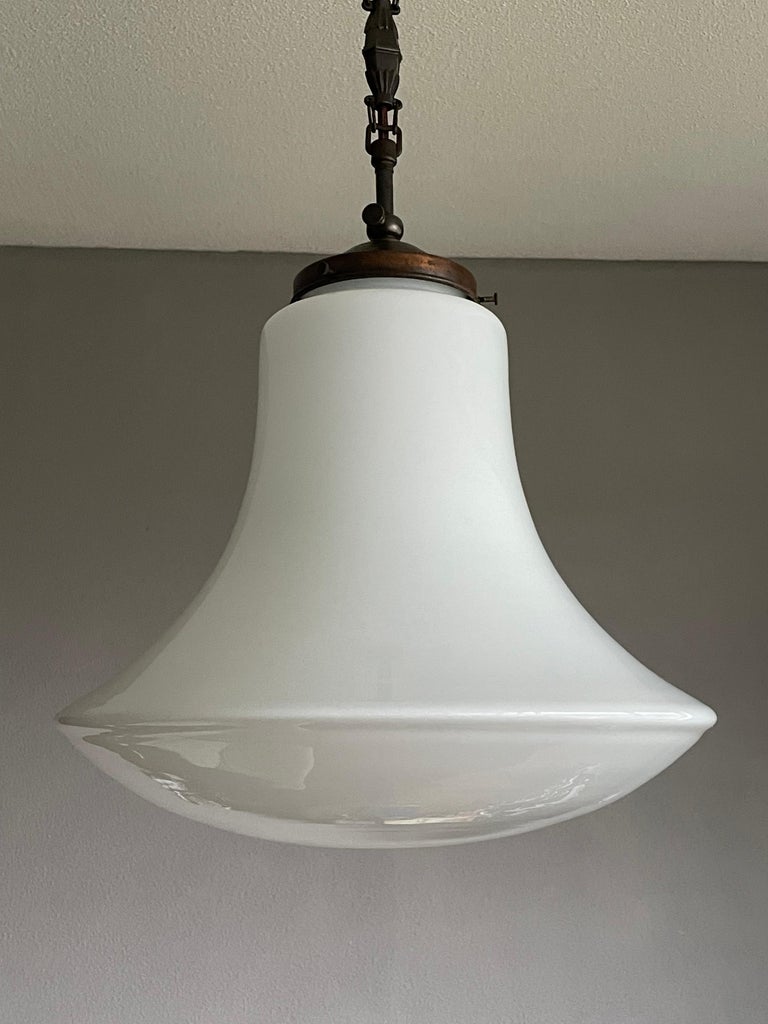 Superb Condition Industrial Arts and Crafts Pendant Light Peter Behrens ...