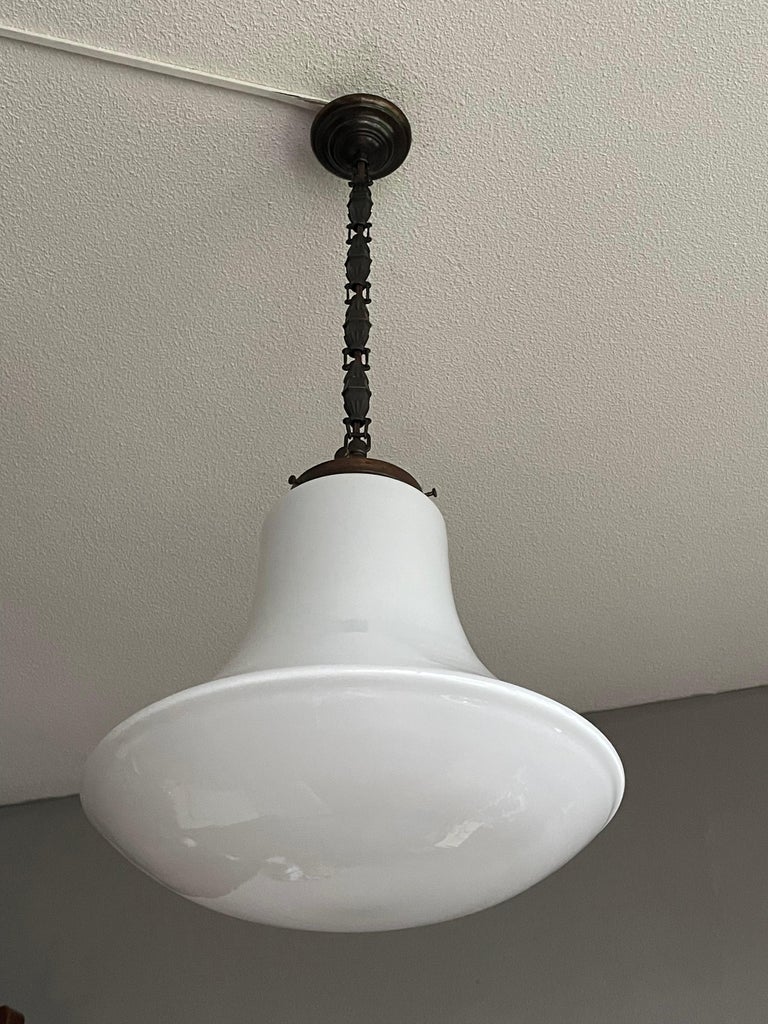 Superb Condition Industrial Arts and Crafts Pendant Light Peter Behrens ...