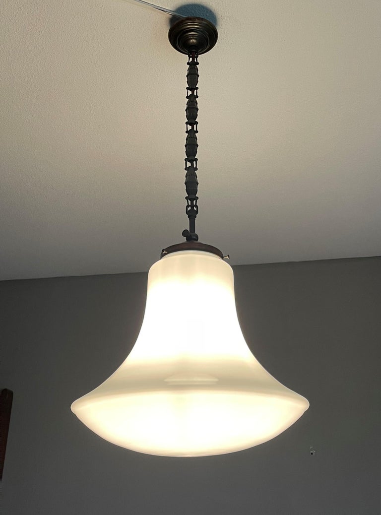 Superb Condition Industrial Arts and Crafts Pendant Light Peter Behrens ...