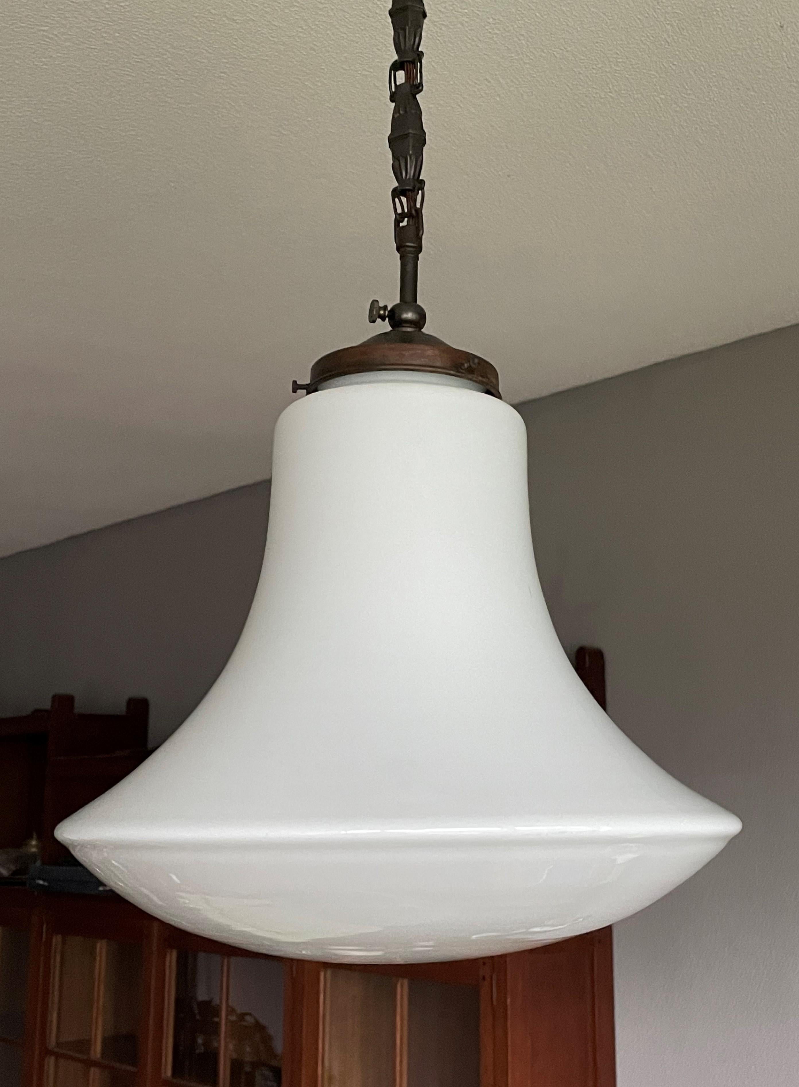 Superb Condition Industrial Arts and Crafts Pendant Light Peter Behrens ...