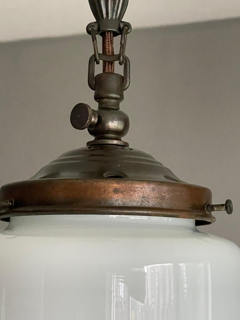 Superb Condition Industrial Arts and Crafts Pendant Light Peter Behrens ...