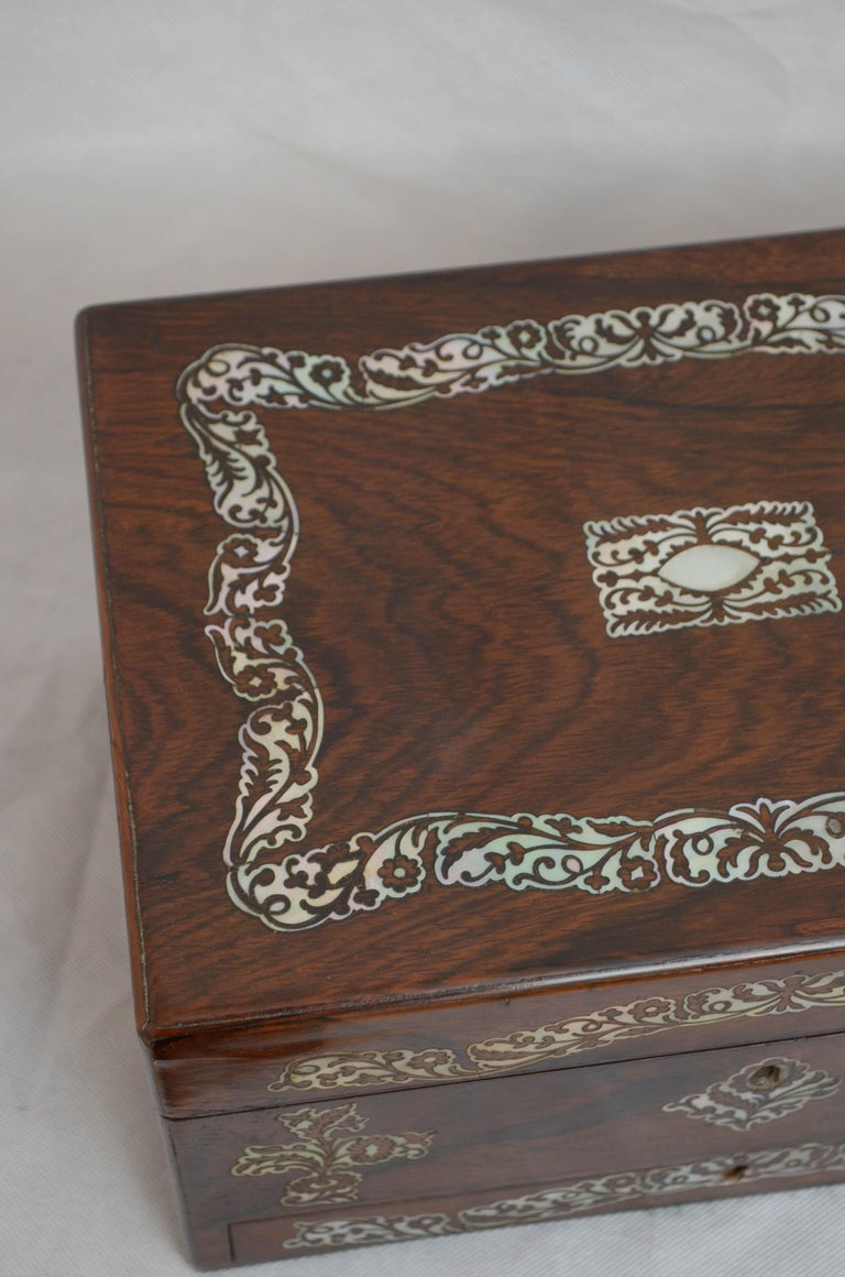 Superb Early Victorian Jewelry Box Vanity Box at 1stDibs