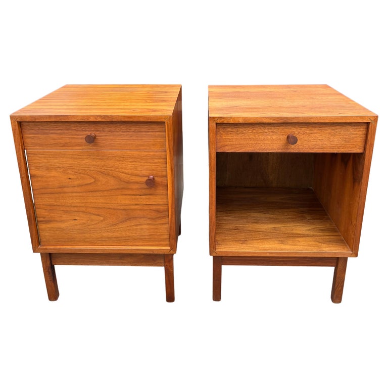 Superb Midcentury Studio Crafted Night Stands by Artist Richard ...