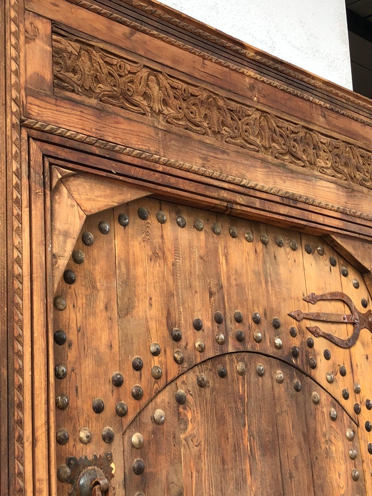Superb Moorish Moroccan and Hand Carved Wood Door at 1stDibs | moorish ...