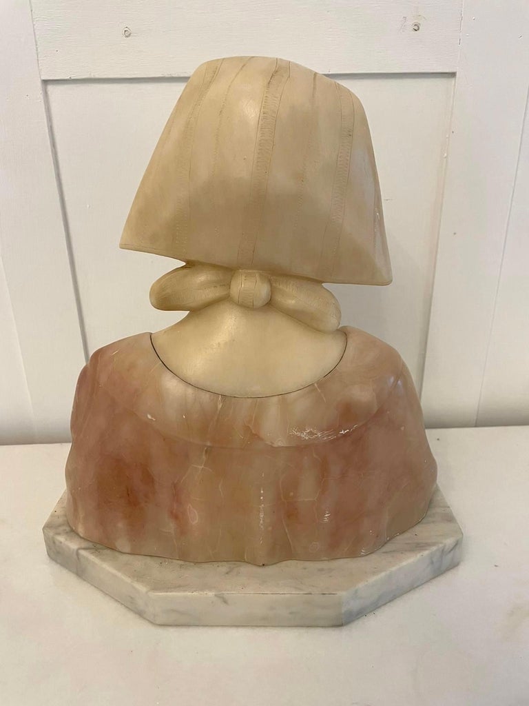 Superb Quality Antique Victorian Alabaster Bust For Sale at 1stDibs