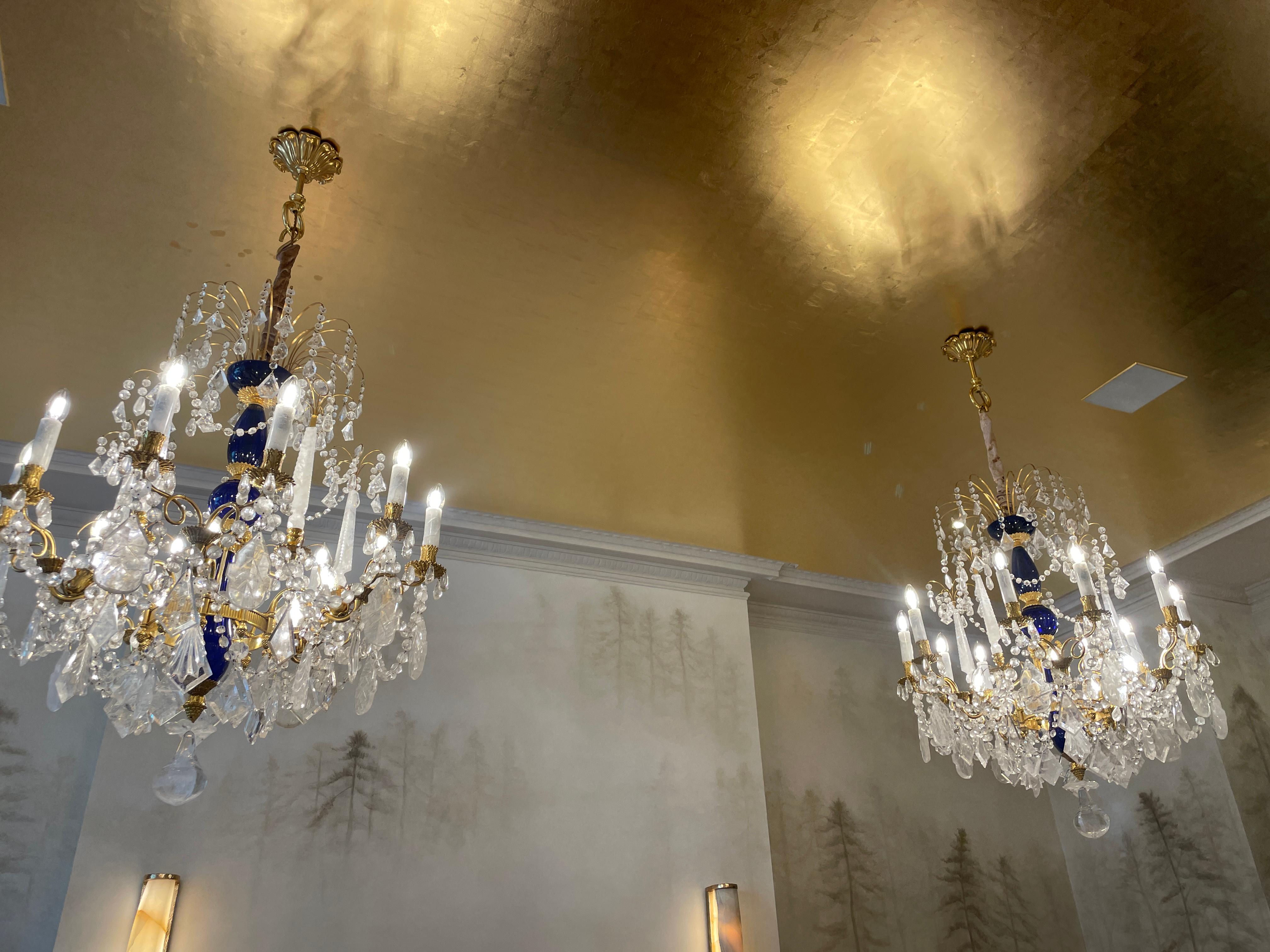 Superb Quality Baltic Rock Crystal Chandeliers For Sale at 1stDibs