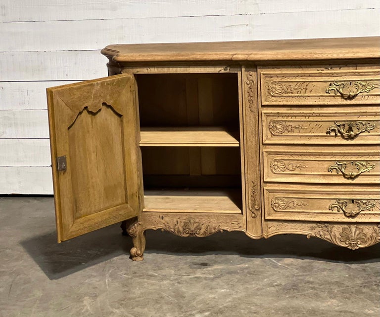 Superb Quality French Bleached Oak Enfilade For Sale at 1stDibs