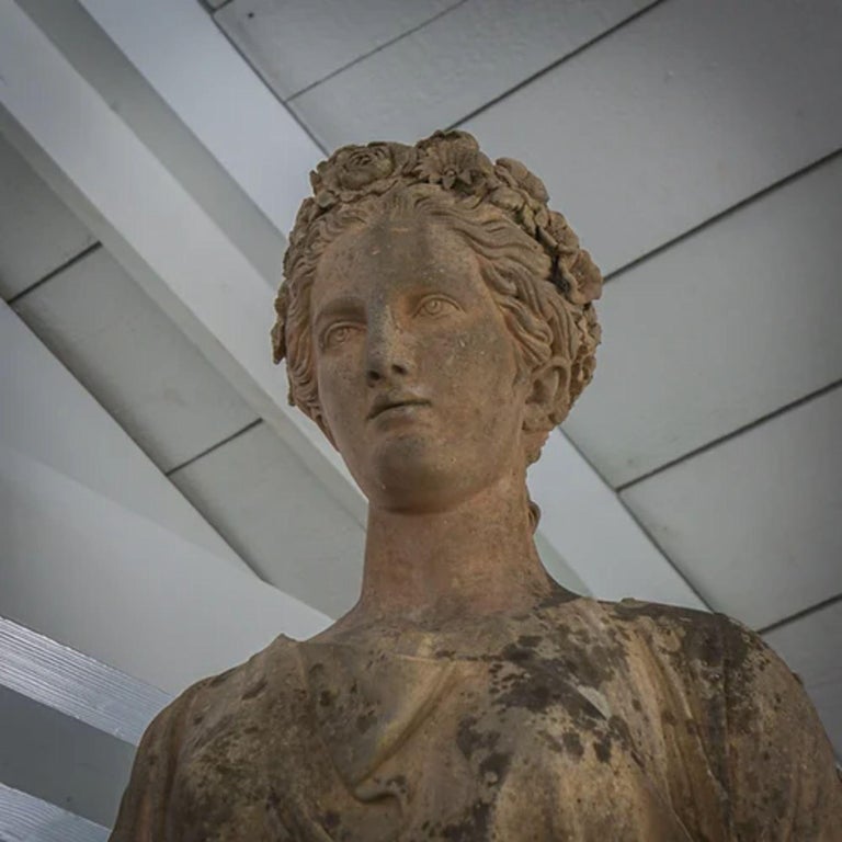 Superb Statue of Flora by Pulham Pottery, circa 1870 For Sale at 1stDibs