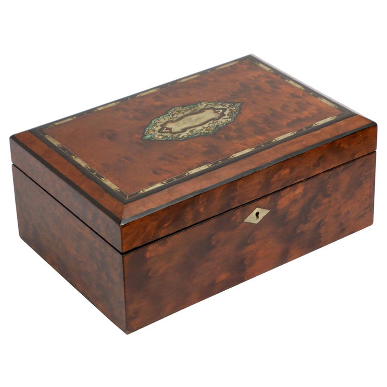 Superb Victorian Jewellery Box in Thyua at 1stDibs