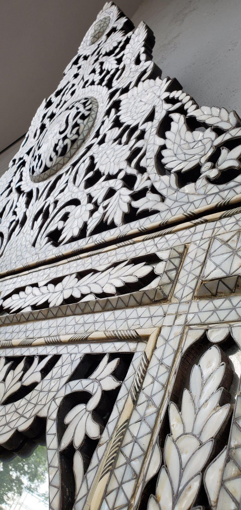 Superb Vintage Large Mother of Pearl Mirror For Sale at 1stDibs | large ...