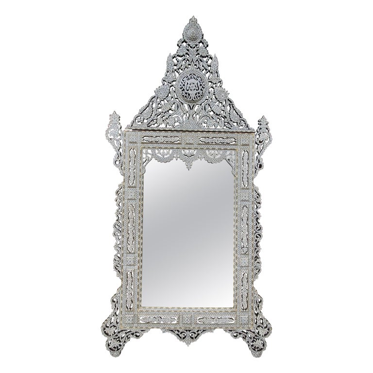 Superb Vintage Large Mother of Pearl Mirror For Sale at 1stDibs | large ...