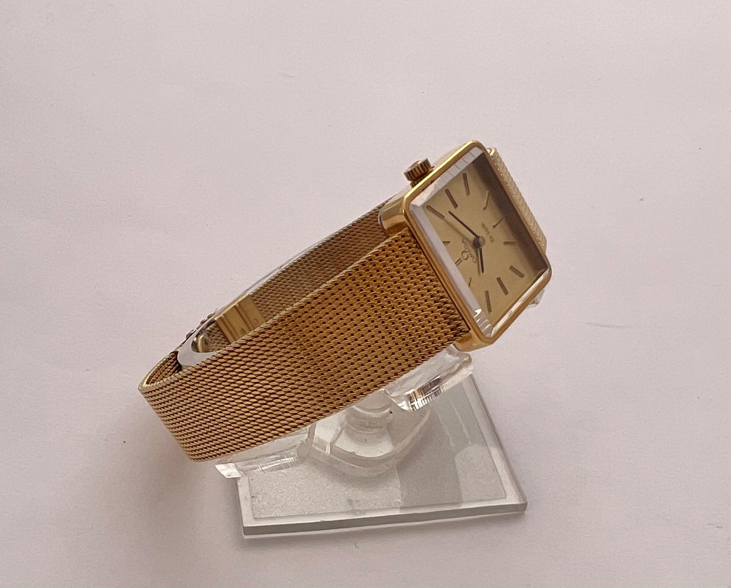Superb Vintage Omega De Ville "Square" Handwind Mint Watch Boxed For ...