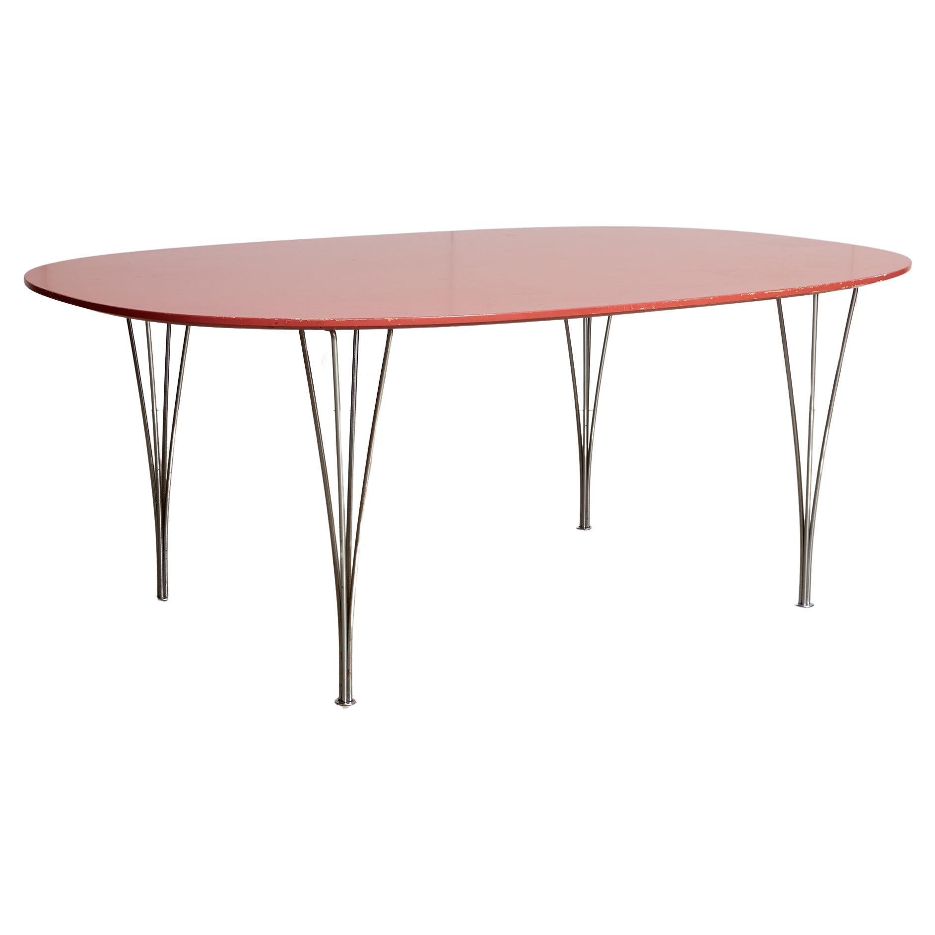 Large Superellipse Dining Table by Bruno Mathsson and Piet Hein for ...