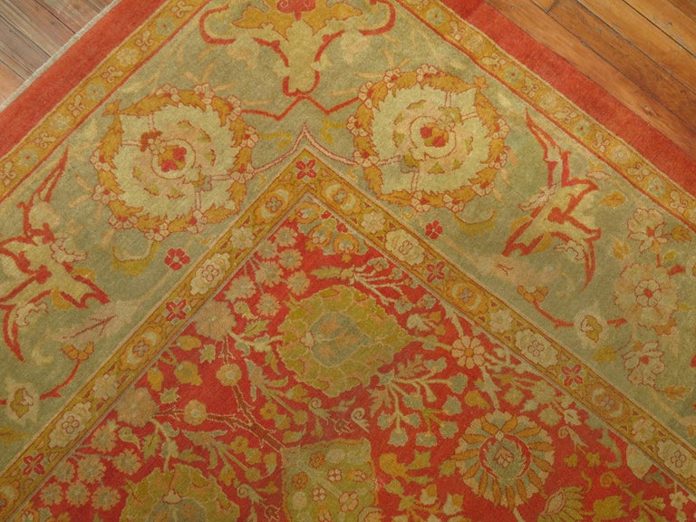 Superfine Antique Indian Agra Rug For Sale at 1stDibs