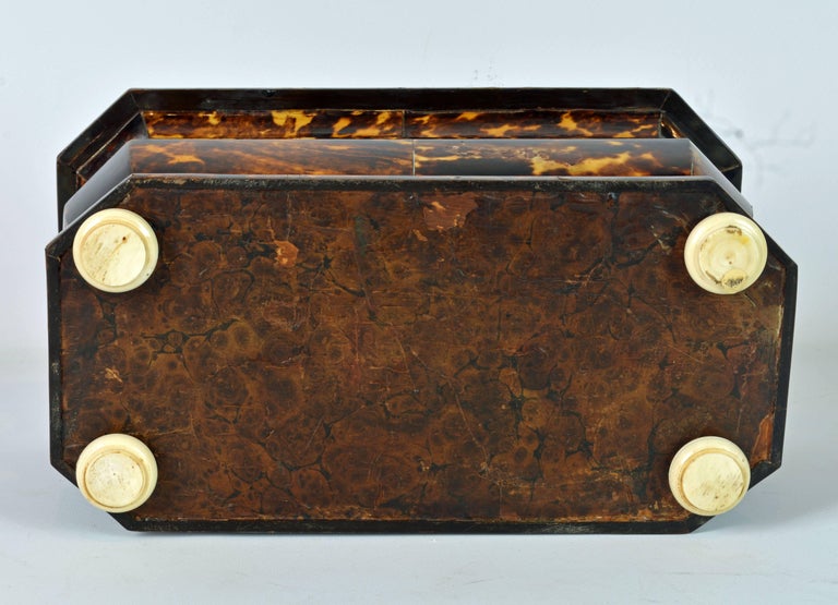 Superior 19th Century English Georgian Tortoise Shell Tea Caddy on ...