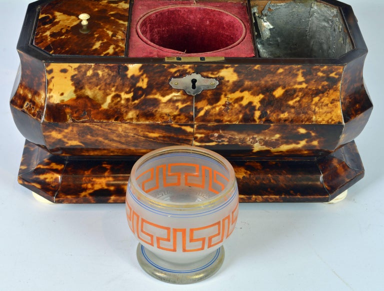 Superior 19th Century English Georgian Tortoise Shell Tea Caddy on ...