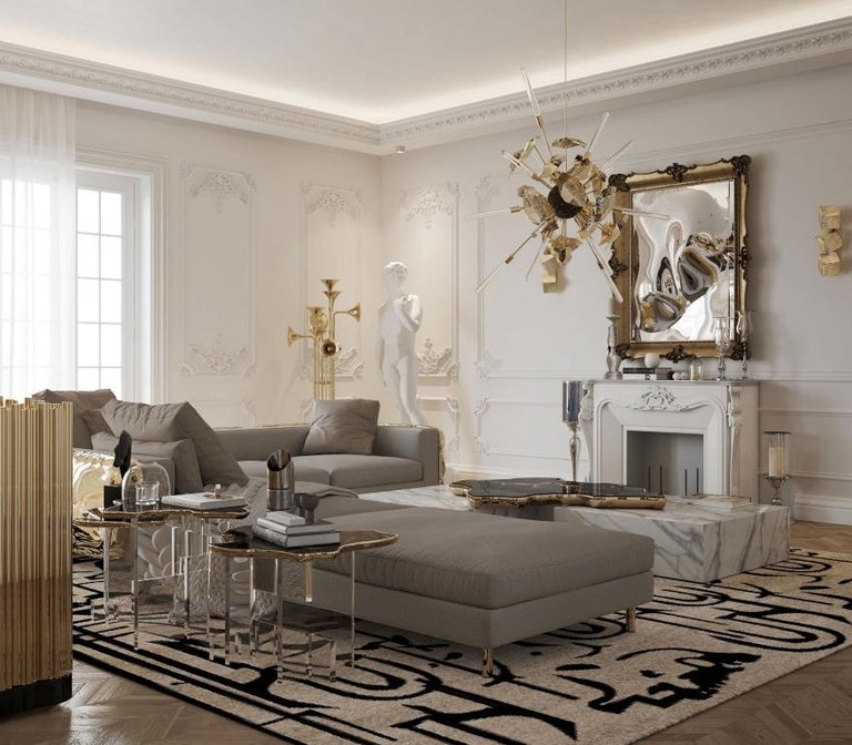Supernova Chandelier in Gold-Plated Casted Brass by Boca do Lobo For ...