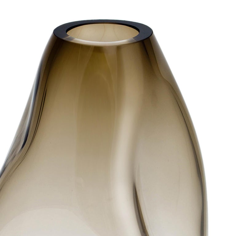 Supernova IV Silver Smoke L Vase by Eloa For Sale at 1stDibs