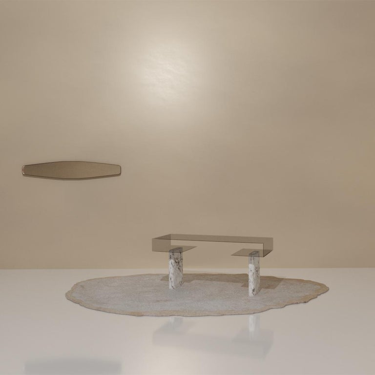 Supersonic Organic Shaped Hand Knotted Silk and Wool Moss Textured Rug ...