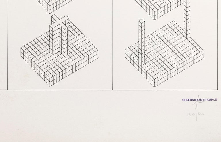 Superstudio - Istogrammi Superstudio Architecture Radical Screen-print ...