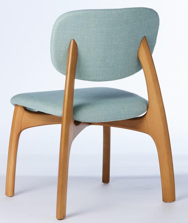 Surf Brazilian Contemporary Wood and Fabric Chair by Lattoog For Sale at 1stDibs