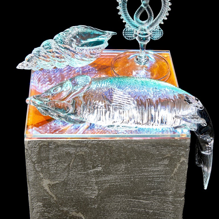 Surf - Still Life with Fish, a Glass Still Life Art Work by Elliot ...