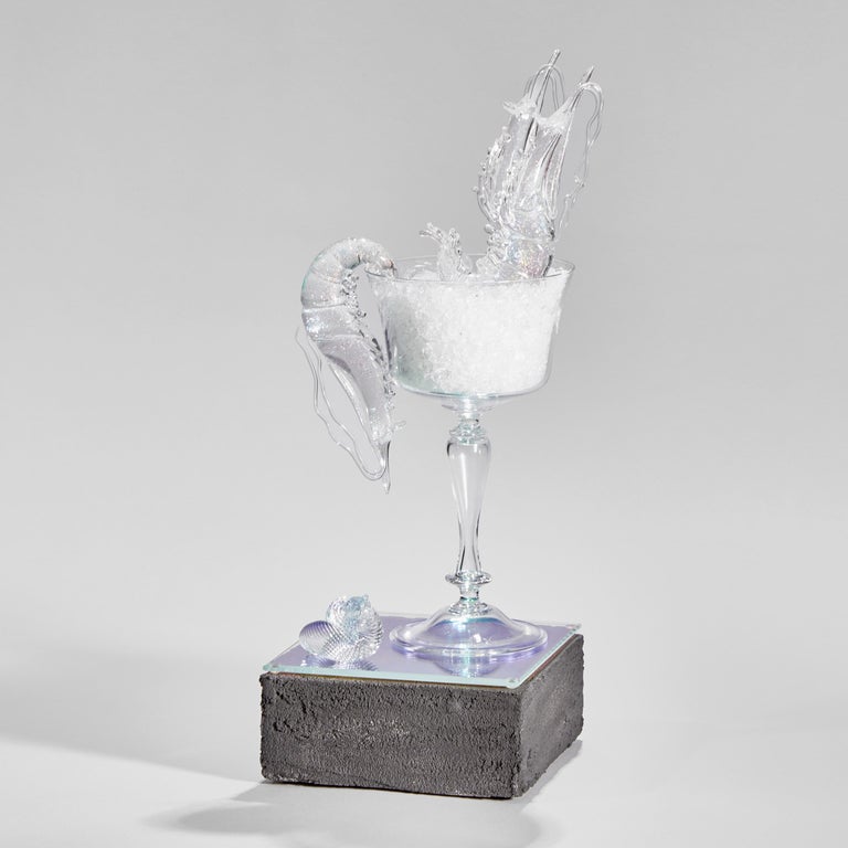 Surf - Still Life with Shrimp, a Glass Still Life Art Work by Elliot ...