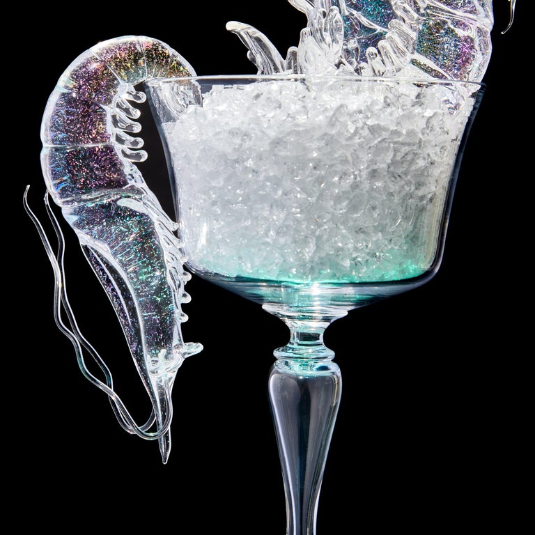 Surf - Still Life with Shrimp, a Glass Still Life Art Work by Elliot ...