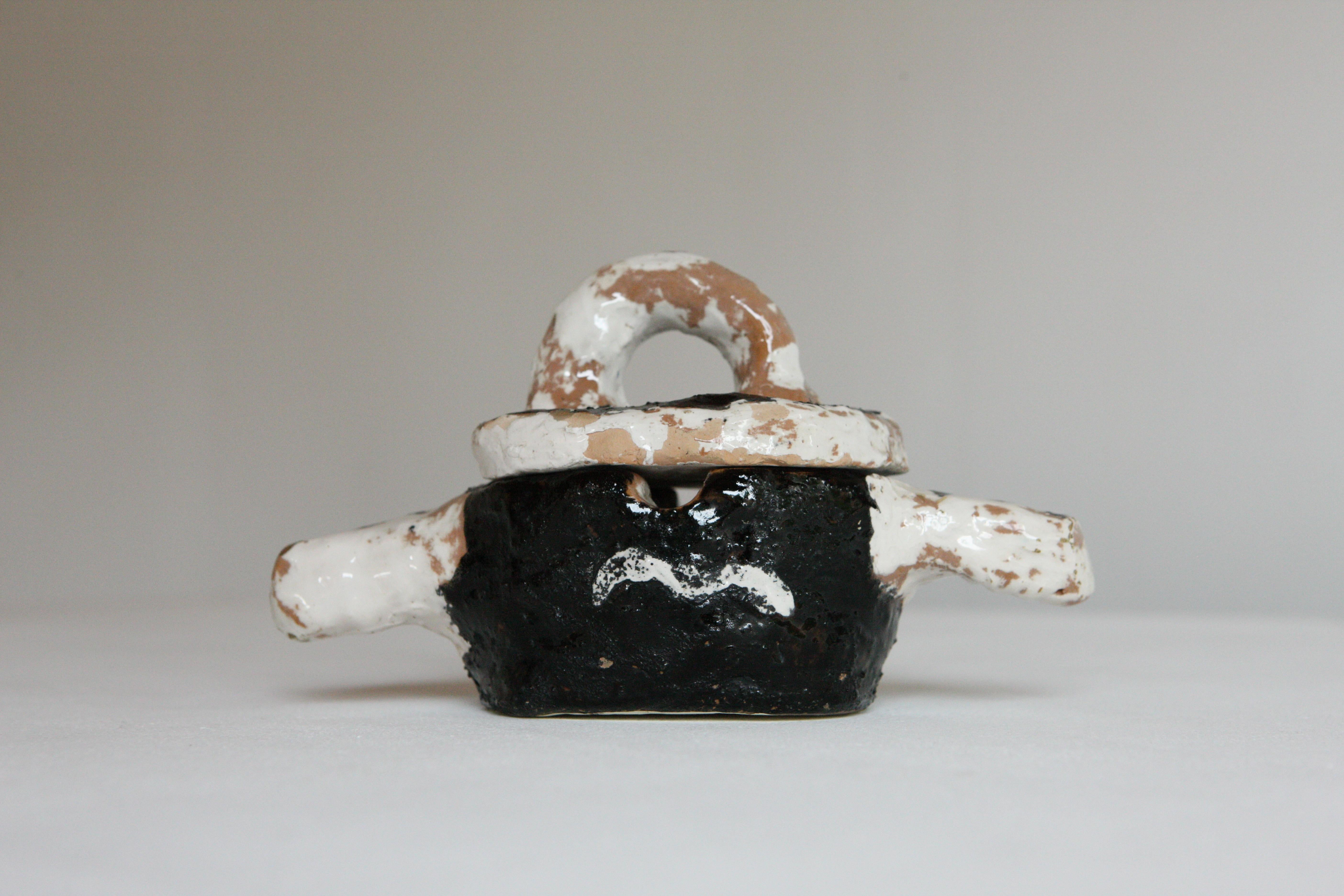 Surrealist Lidded Vessel #4 Maurice Perrenoud 1914-2007 For Sale at 1stDibs