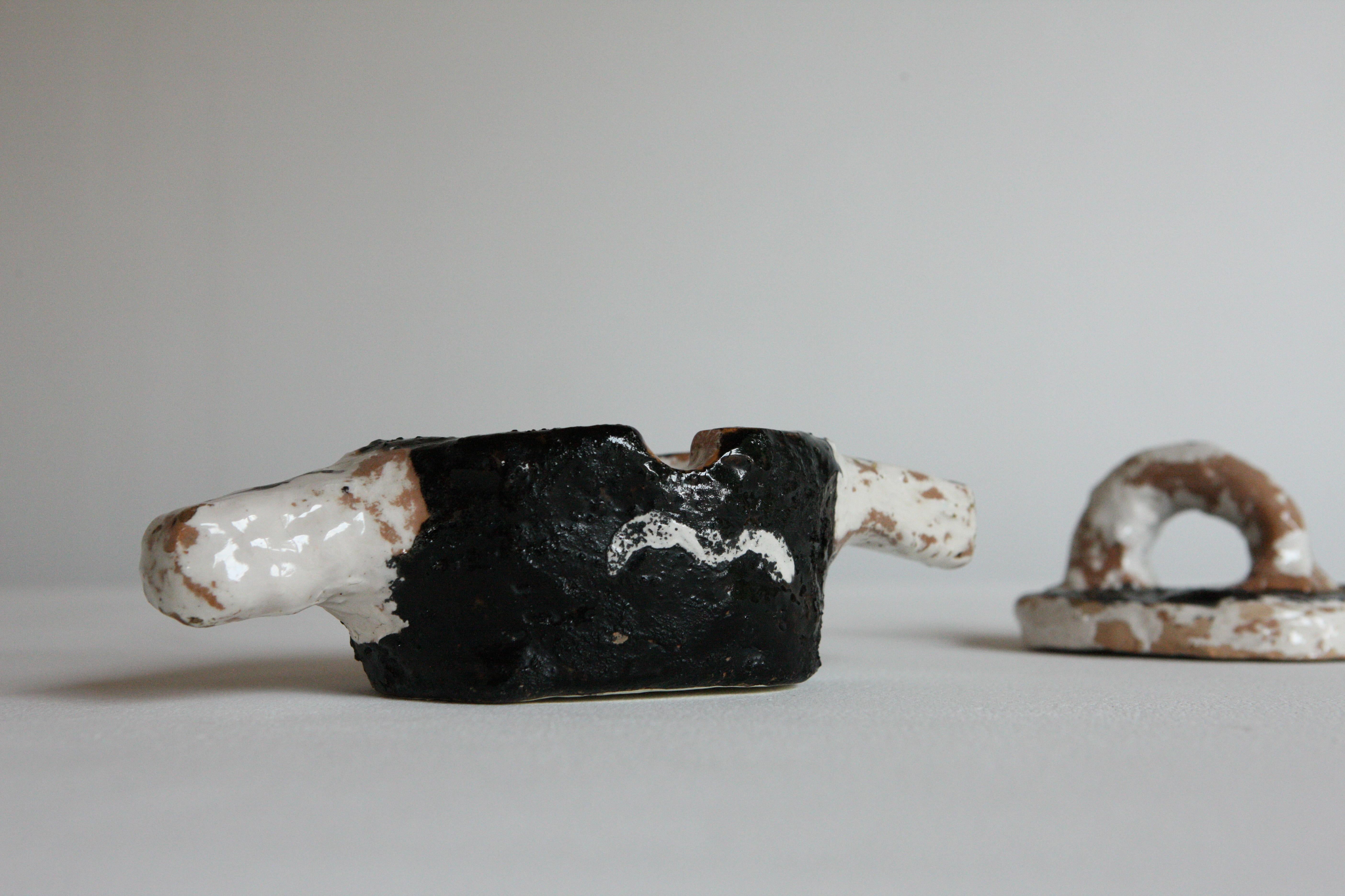 Surrealist Lidded Vessel #4 Maurice Perrenoud 1914-2007 For Sale at 1stDibs