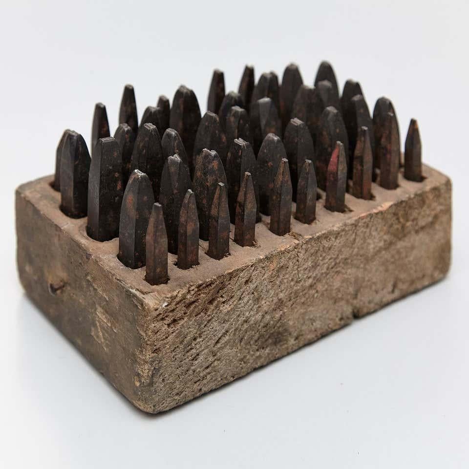 Surrealist Sculpture, Punch Engraving by Adrian For Sale at 1stDibs