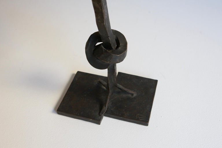 Surrealist Wrought Iron Table Mirror For Sale at 1stDibs