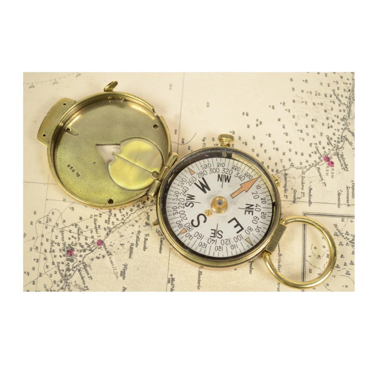 Survey Compass Swiss Made in 1915 for U.S. Engineer Corps at 1stDibs