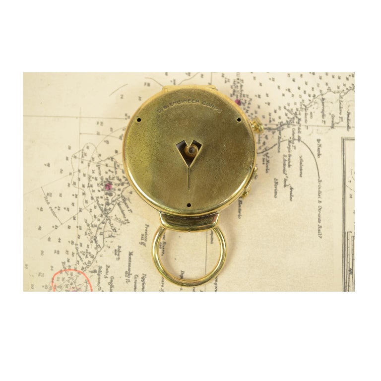 Survey Compass Swiss Made in 1915 for U.S. Engineer Corps at 1stDibs