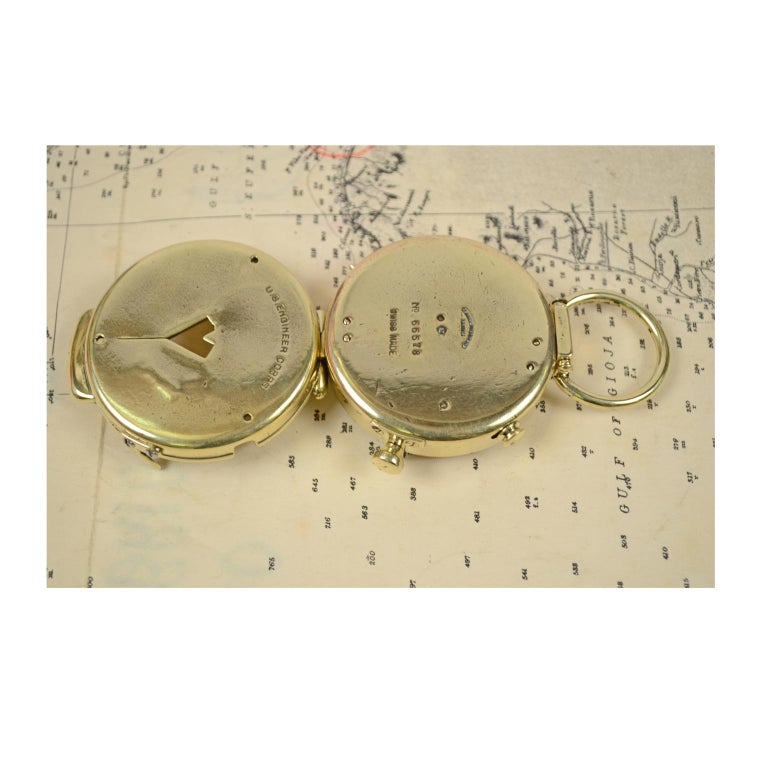Survey Compass Swiss Made in 1918 for U.S. Engineer Corps at 1stDibs