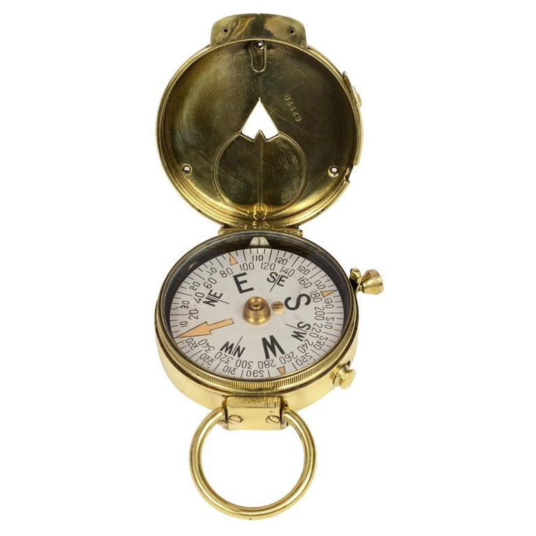 1918 Survey Magnetic Compass for U.S. Engineer Corps Antique Nautical ...