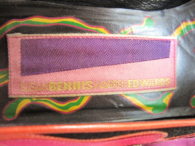 Susan Bennis Warren Edwards POP POWER Leather Suede Pump Shoes Pop Art ...