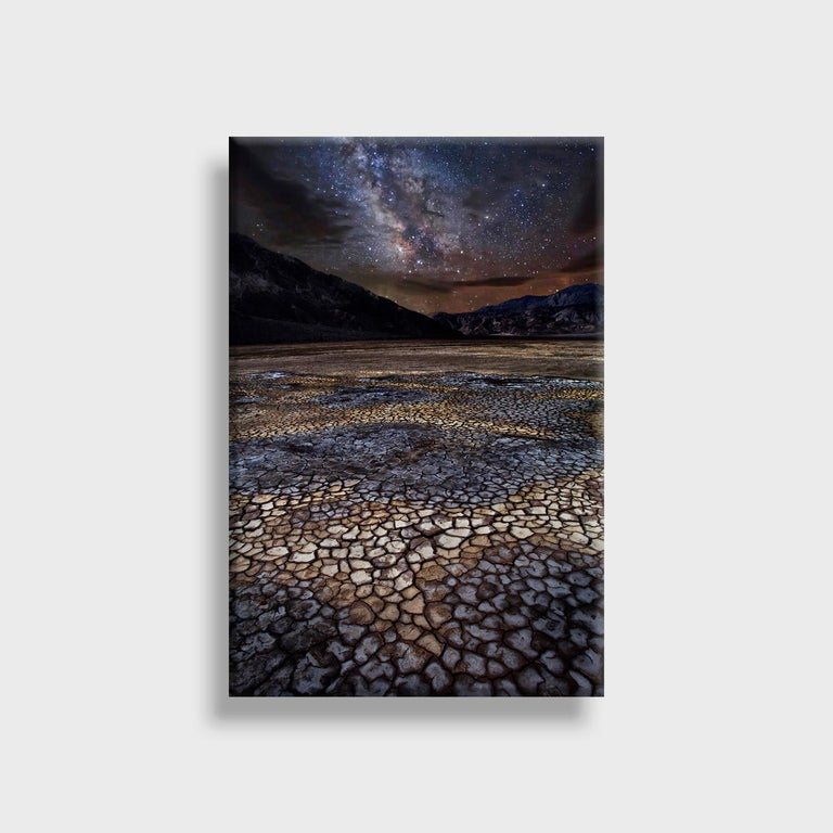 Susan Coppock - Color Landscape Photograph on Aluminum, "Milky Dry Lake ...