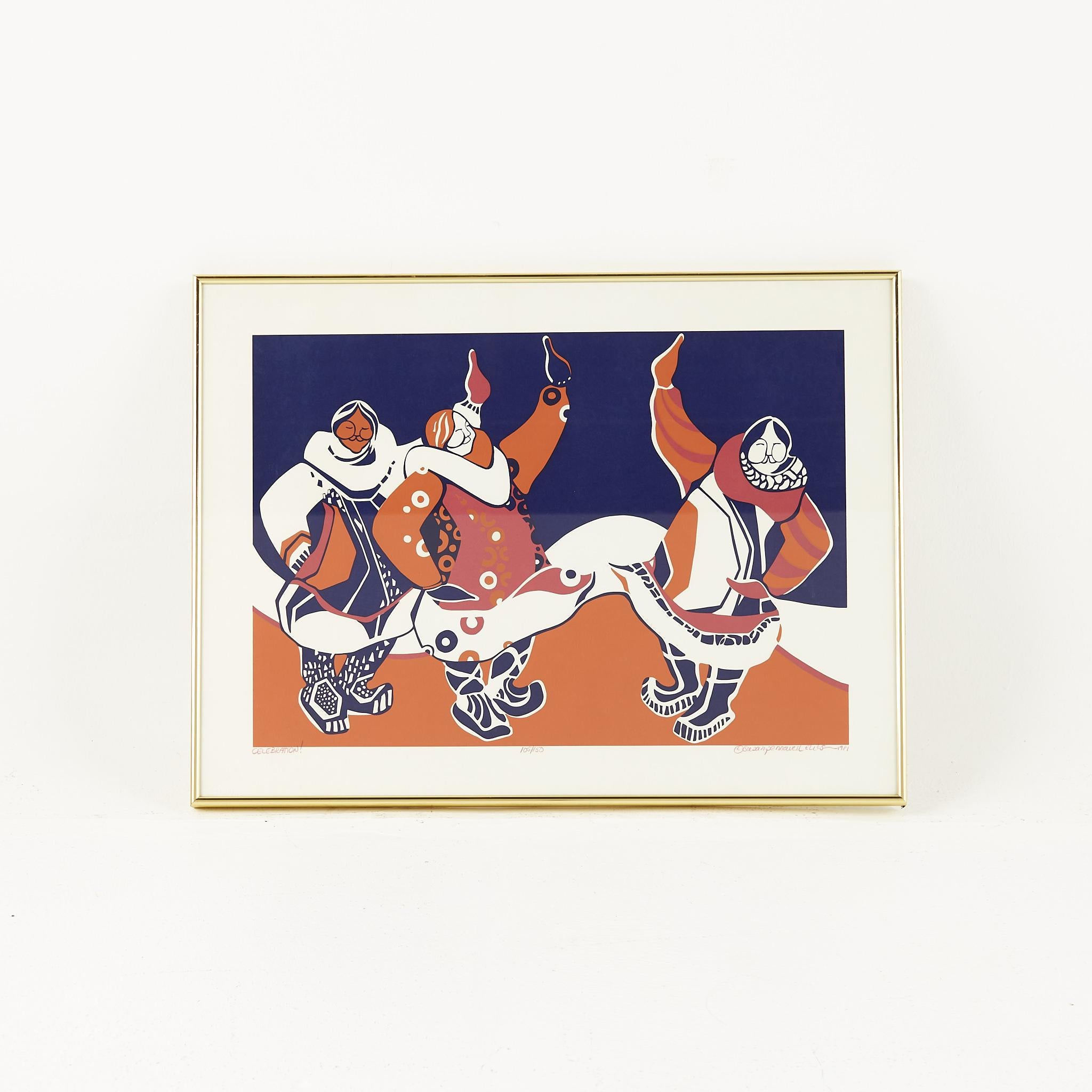 Susan Ellis Mid Century Alaskan Abstract Lithographic Print at 1stDibs ...